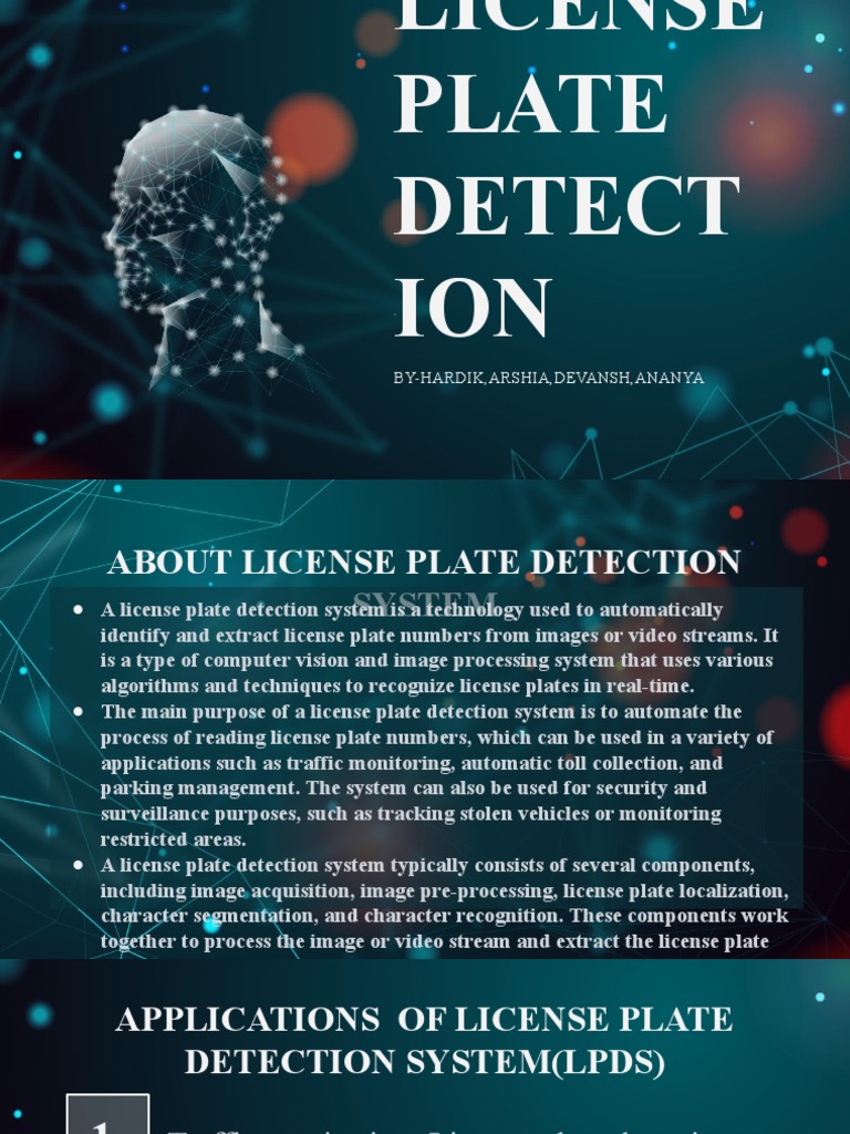 License Plate Detection Pdf Deep Learning Optical Character Recognition