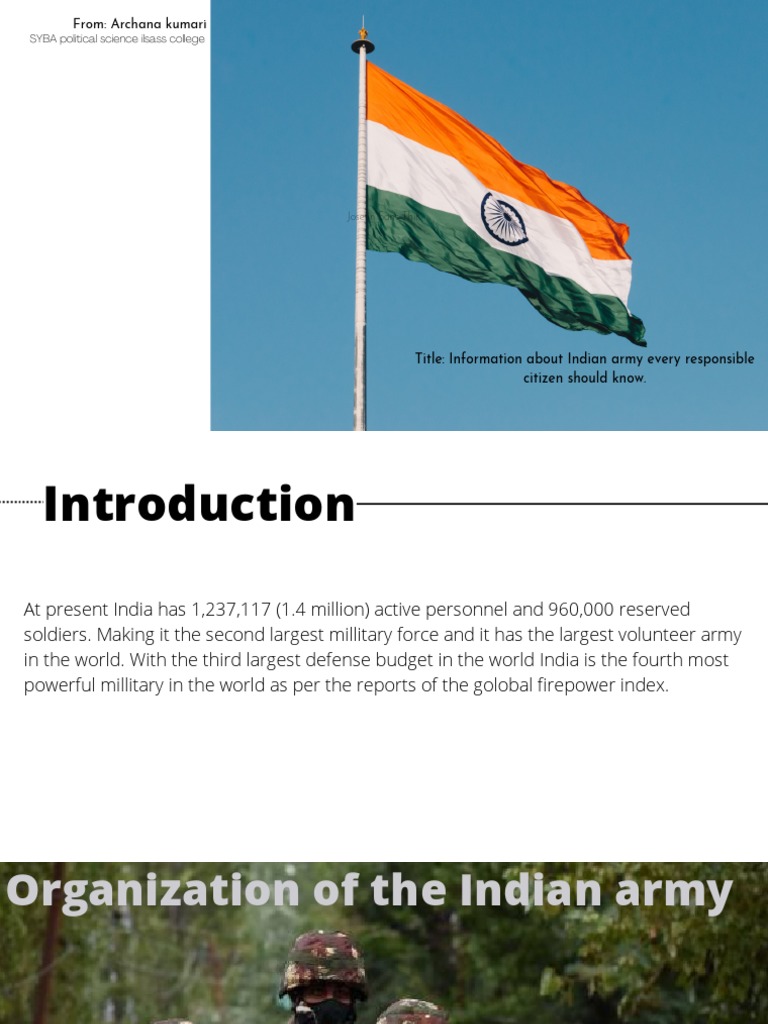 Understanding the Organization and Structure of the Indian Army | PDF ...
