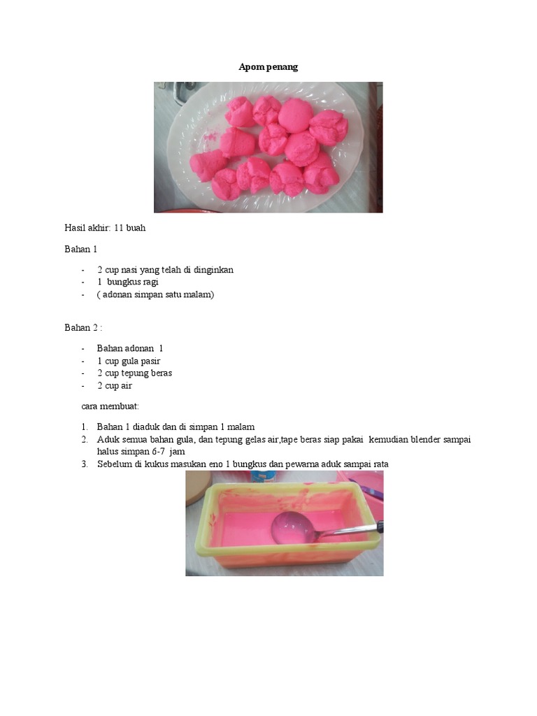 Apom Penang Individu | PDF