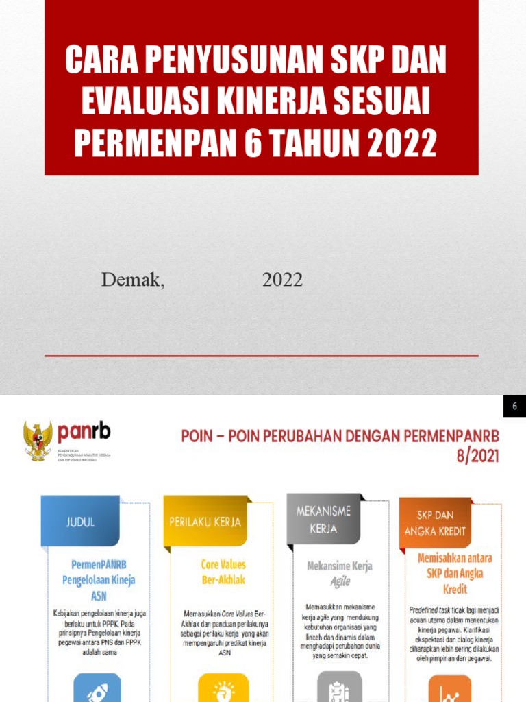 Cara Penyusunan SKP Dan Evaluasi Kinerja Sesuai Permenpan | PDF | Bisnis