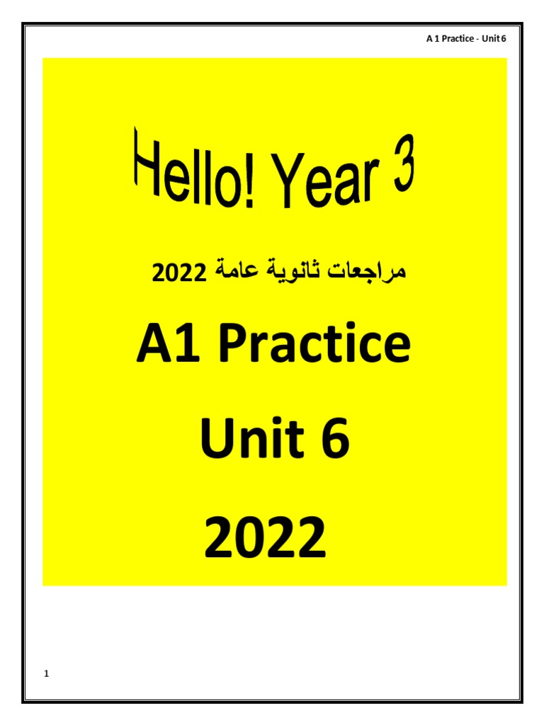 Notes On Unit 4 A1 Practice U6 | PDF