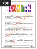 ENG101 Solved MCQs Mega File | PDF | Adjective | Style (Fiction)