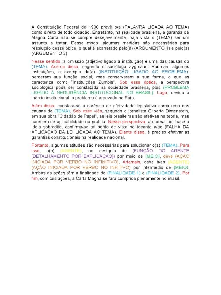 Modelo de Texto | PDF