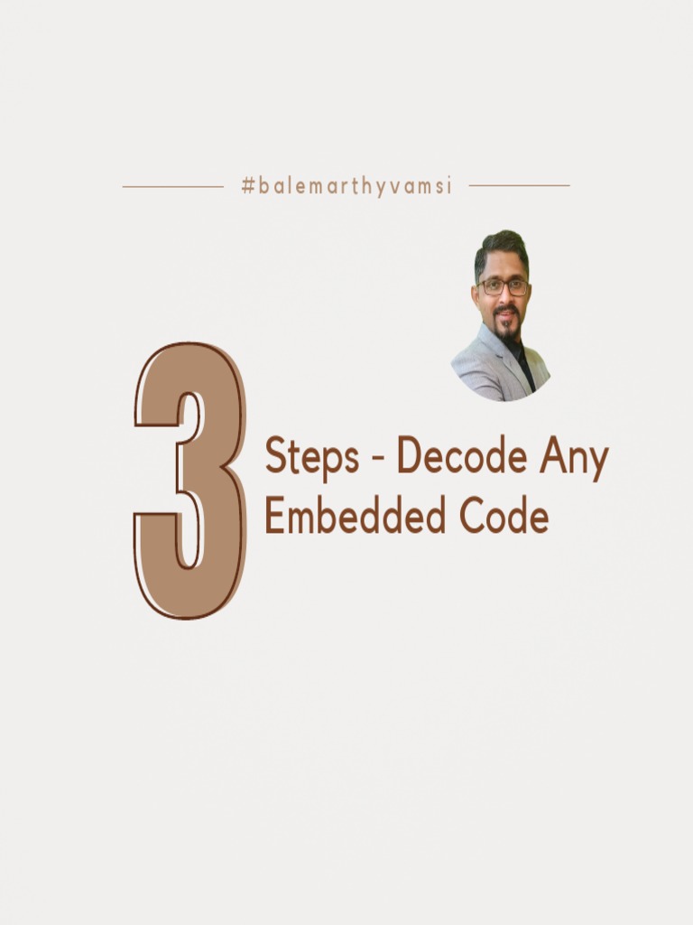 3 Easy Step To Decode Any Embedded C Code | PDF