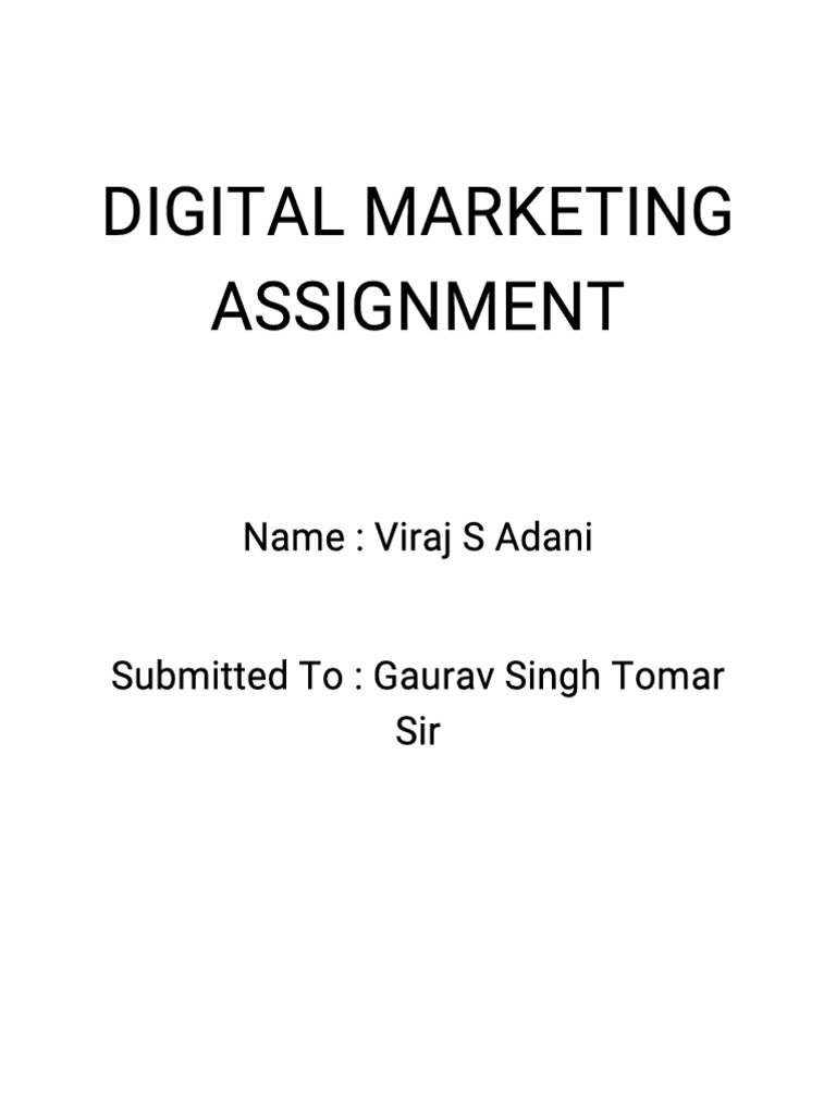 Digital Marketing Assignment: An Analysis of Promotion Strategies for TOPS Technologies Pvt. Ltd ...