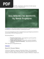 MGA HALIMBAWA NG Bionote | PDF