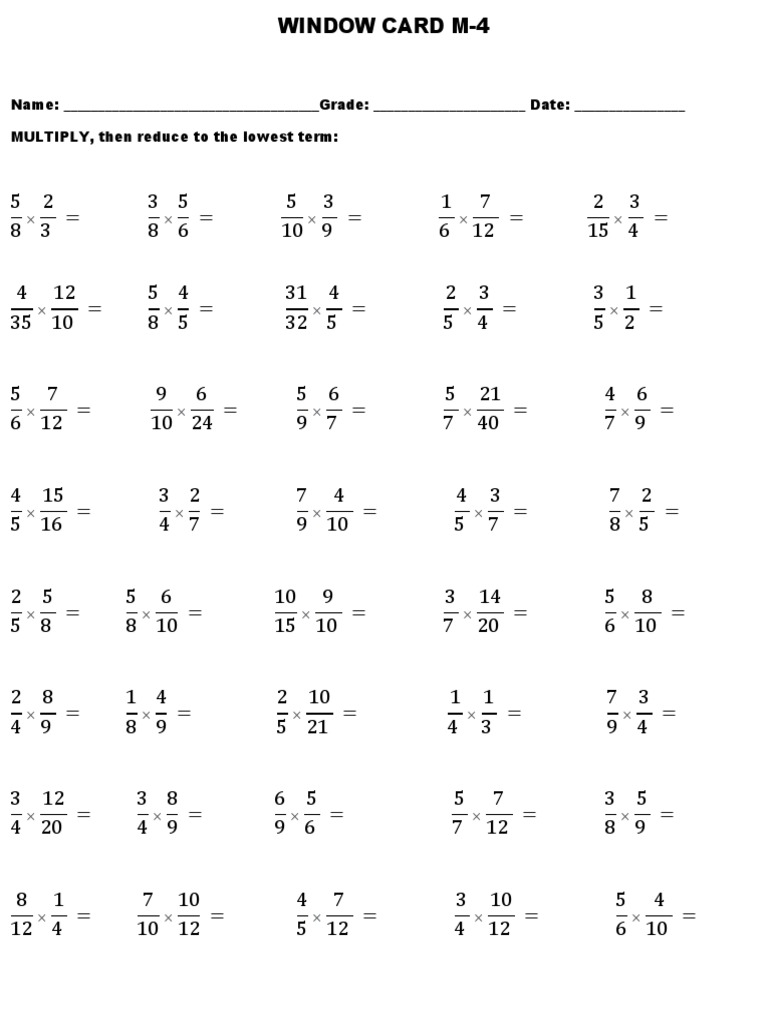 Window Card M-4 | PDF