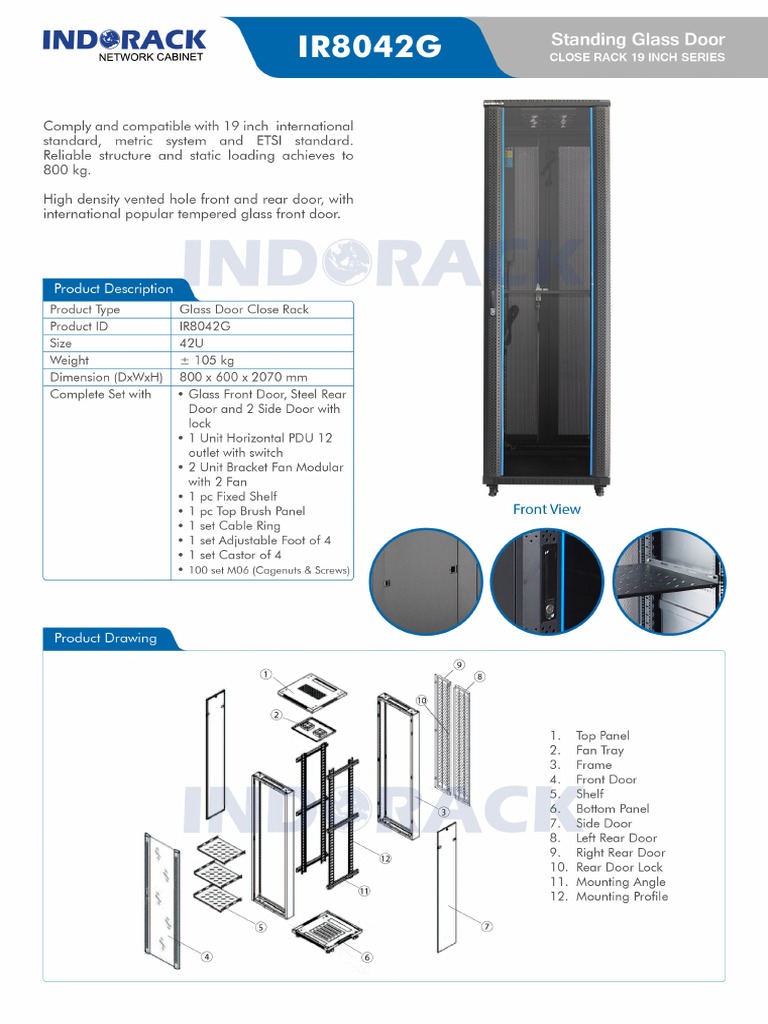 Datasheet INDORACK - CloseRack - IR8042G | PDF