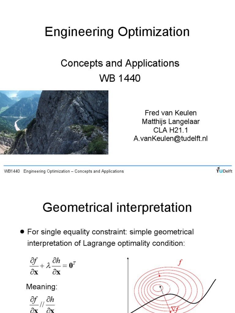 ETHZ Lecture9 | PDF | Mathematical Optimization | Mathematics