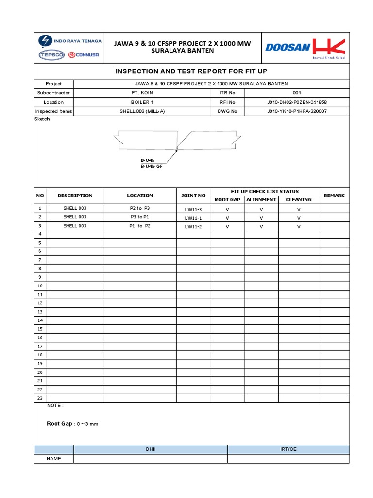 Fit Up Baffle Plate Inlet Duct Fgd#1 | PDF