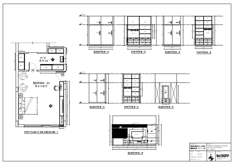 Partition Elevation for Residential Layout | PDF