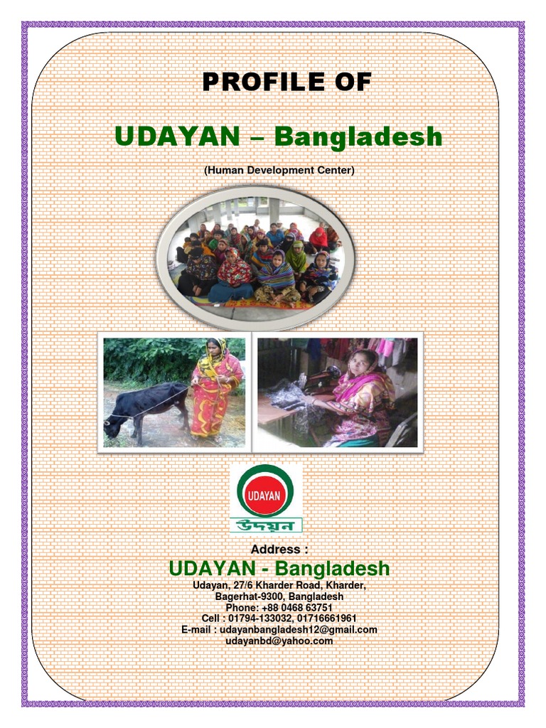 UDAYAN-BD Profile | PDF | Governance | Wash