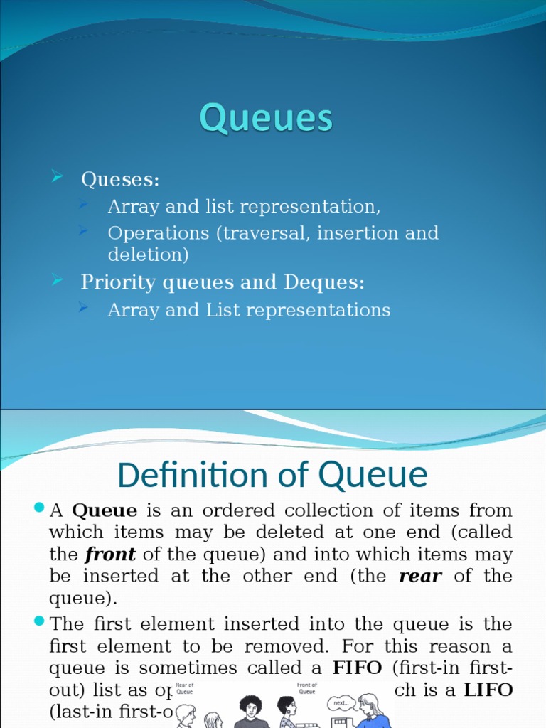 2 Queue Pdf Queue Abstract Data Type Algorithms And Data Structures