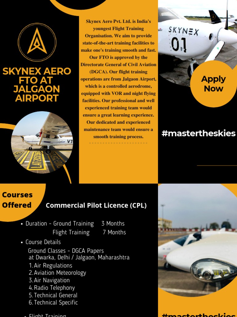 Brochure | PDF | Airport | Flight Instructor