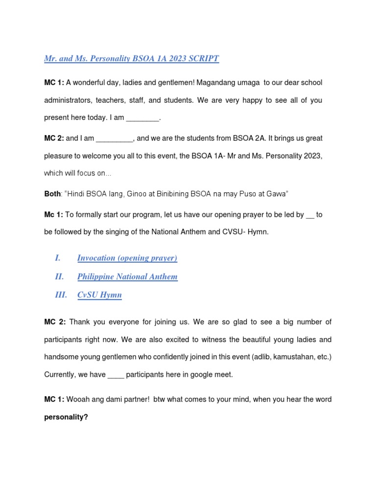 Revised Script | PDF