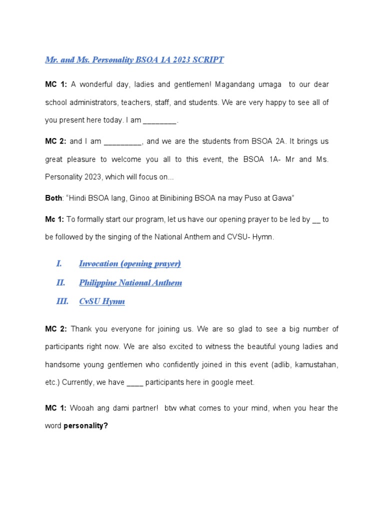 Revised Script | PDF