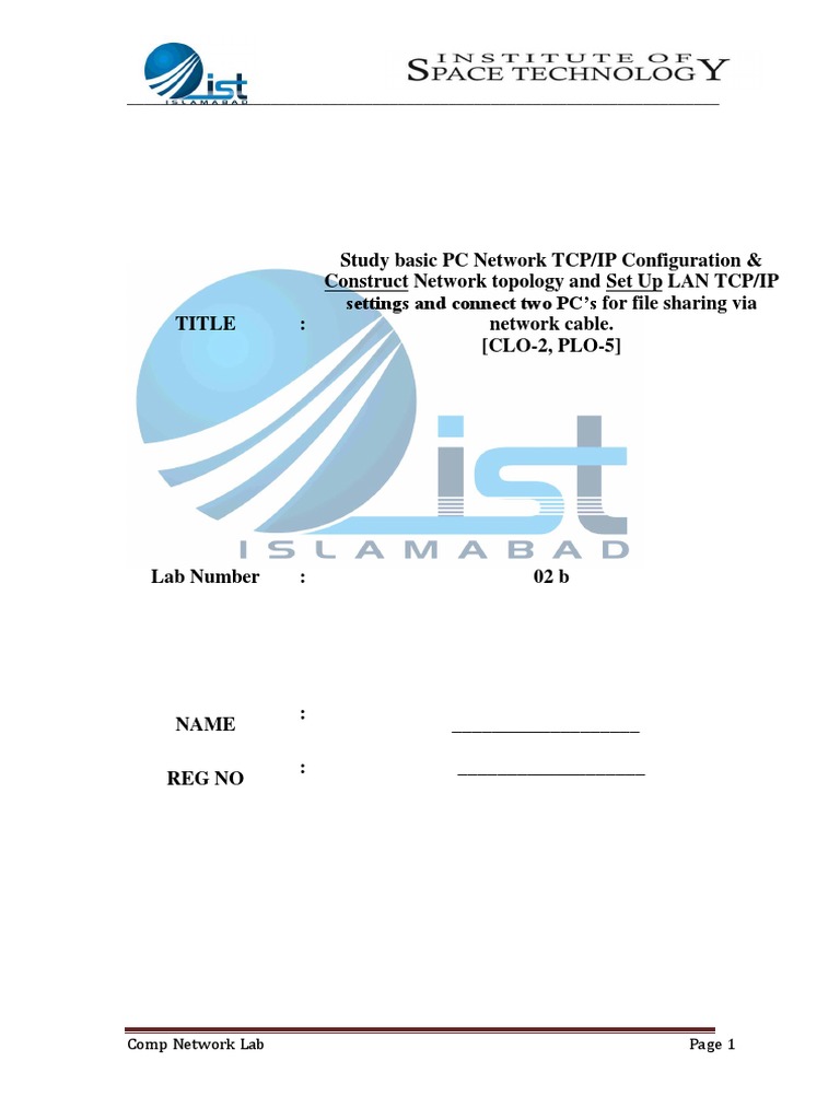 Lab 2b | PDF | Computer Network | Internet Protocols