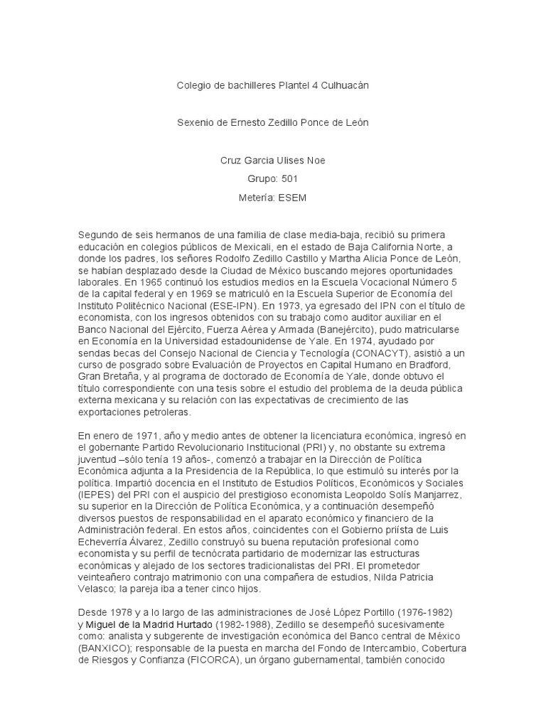 Ernesto Cedillo | PDF