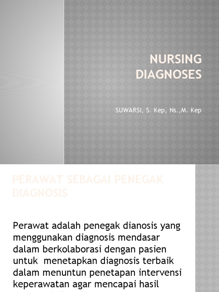 Nursing Diagnoses | PDF