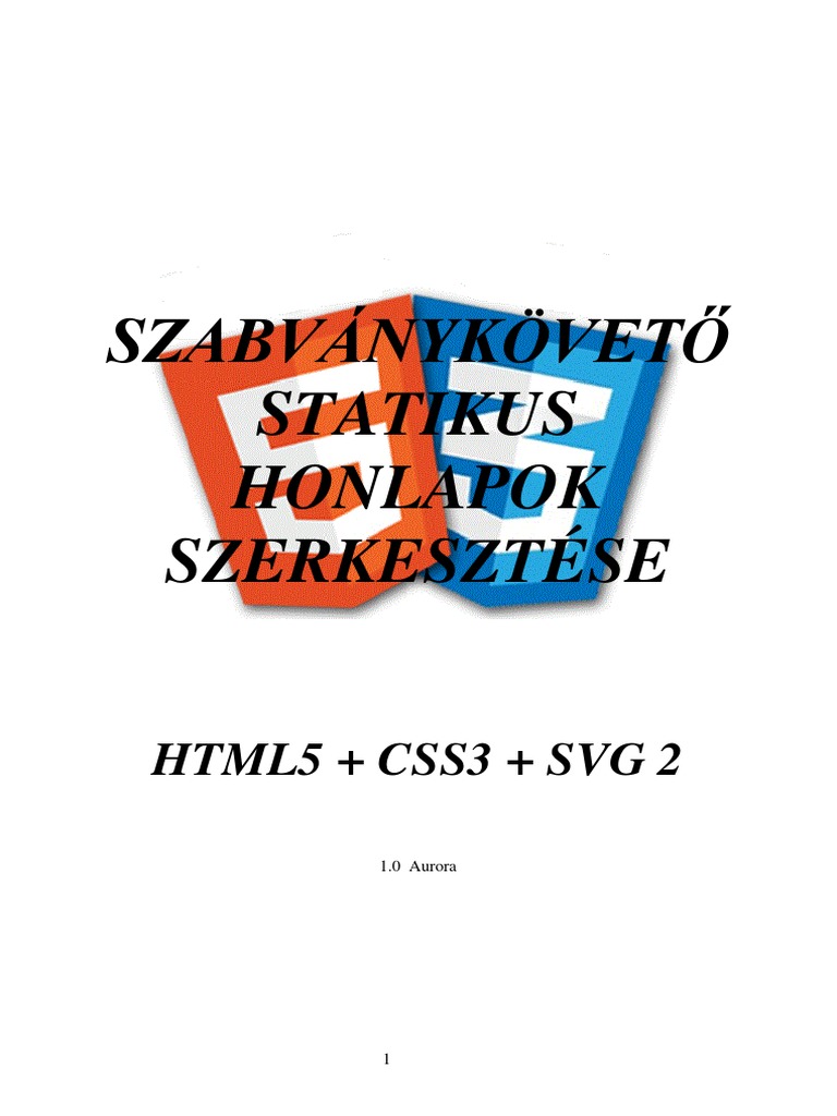 html5 css3 Osszefoglalo v12 | PDF