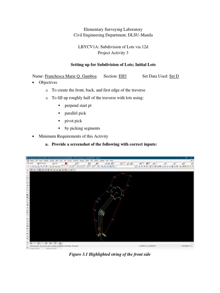 GAMBOA Project Activity 3 | PDF | Surveying | Computing