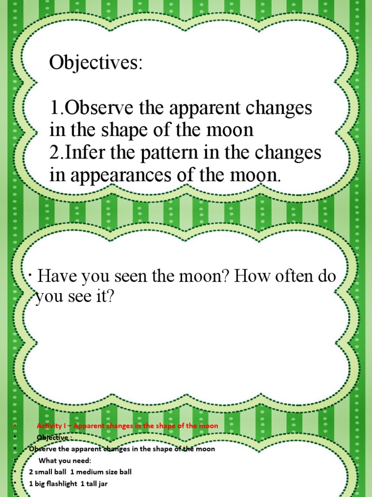 Understanding Moon Phases and Changes | PDF | Science & Mathematics