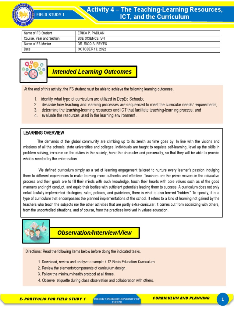 Curriculum Planning for Educators | PDF