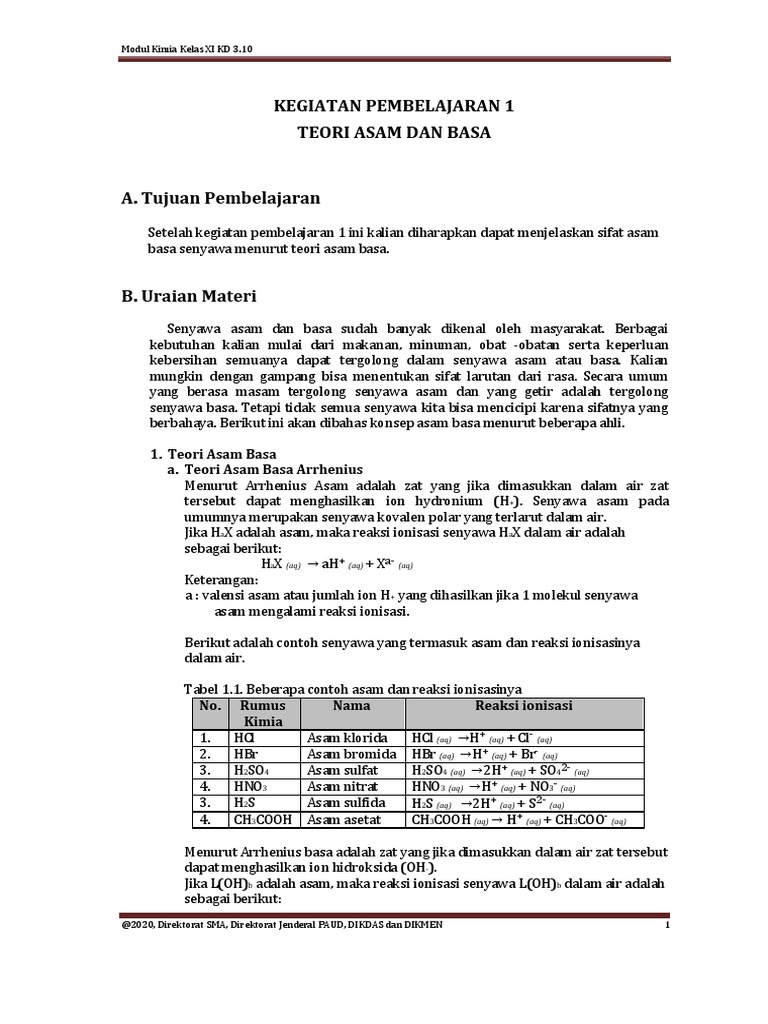 Kimia Asam Basa | PDF | Sains & Matematika