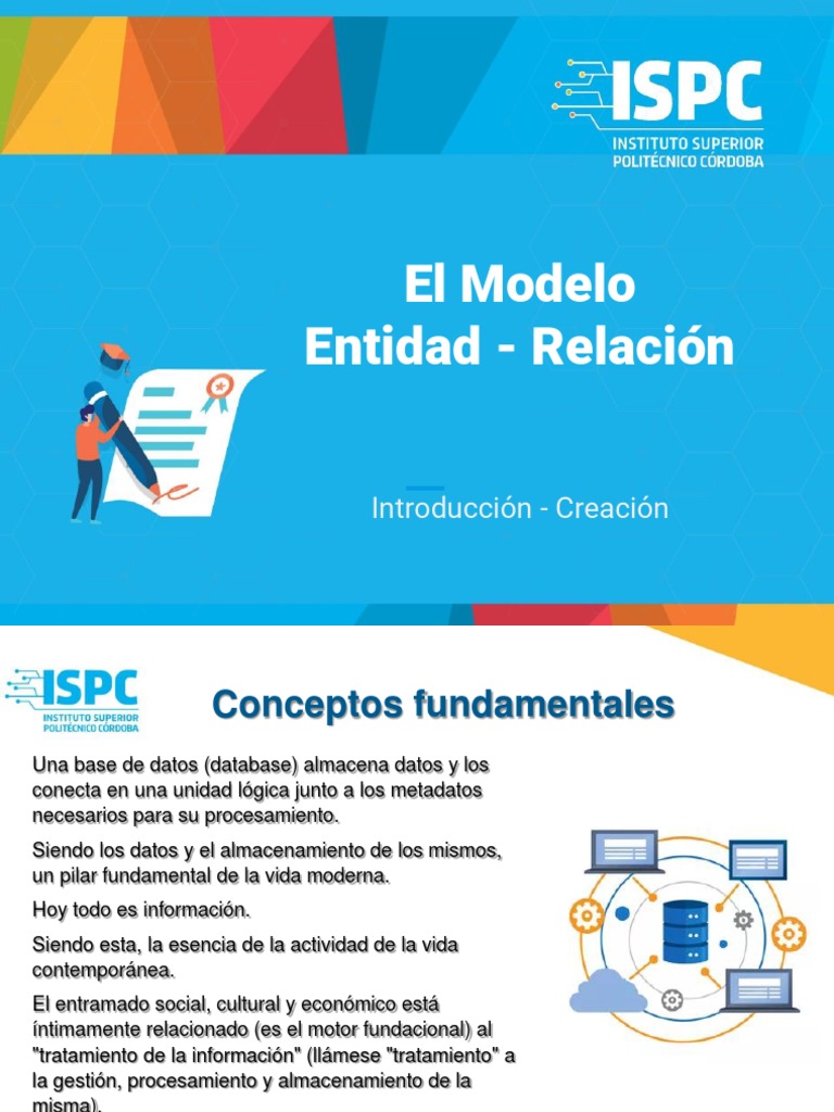 Introducción Al Modelo Entidad - Relacion | PDF | Bases de datos | Datos