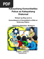 FIL11 - SIM - MELC 9 - Paggamit NG Cohesive Device Sa Gamit NG Wika Sa Lipunan | PDF
