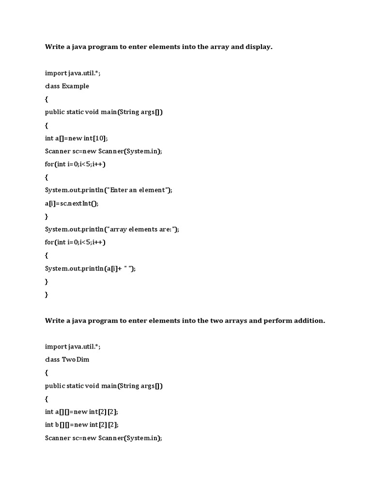 Programs | PDF | Area | Length