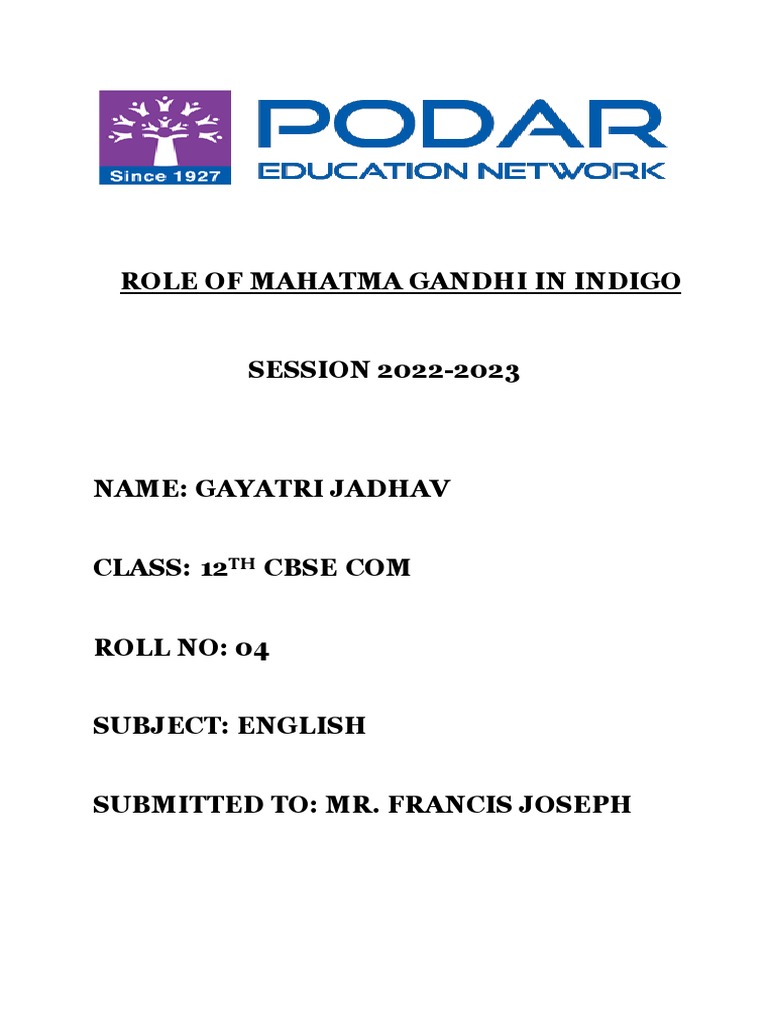 English Project 2 | PDF | Mahatma Gandhi