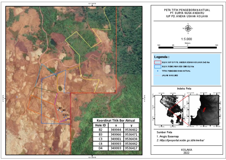 Peta Titik Pengeboran Aktual | PDF