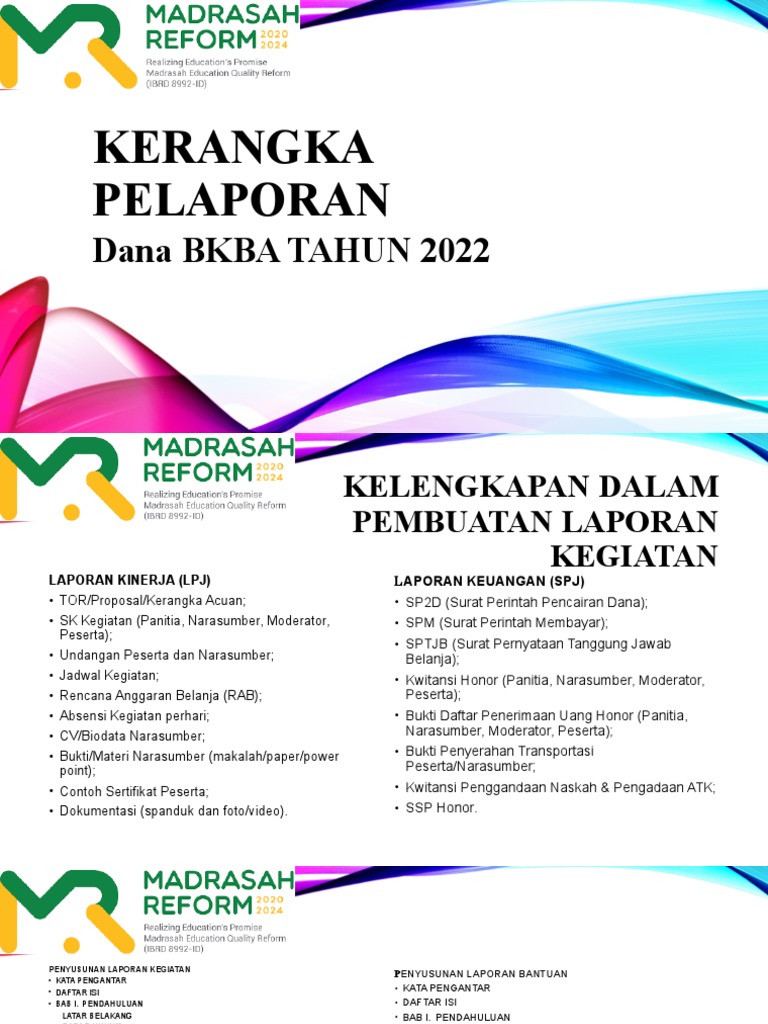 Panduan Laporan Dana BKBA 2022 | PDF | Pengelolaan Keuangan & Uang