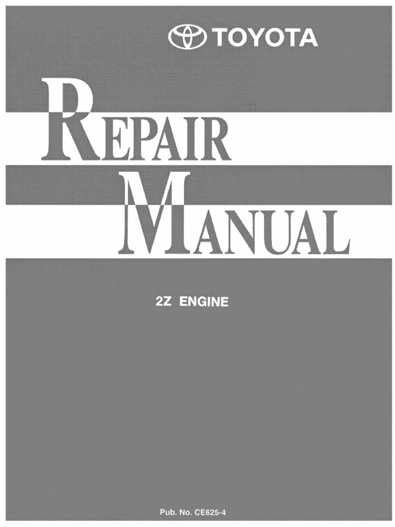 Toyota 2Z Engine Manual | PDF