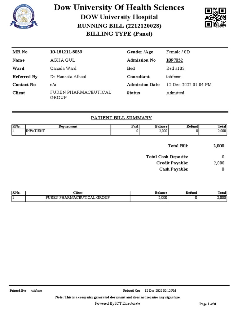 Xtra Report | PDF | Hospital | Patient