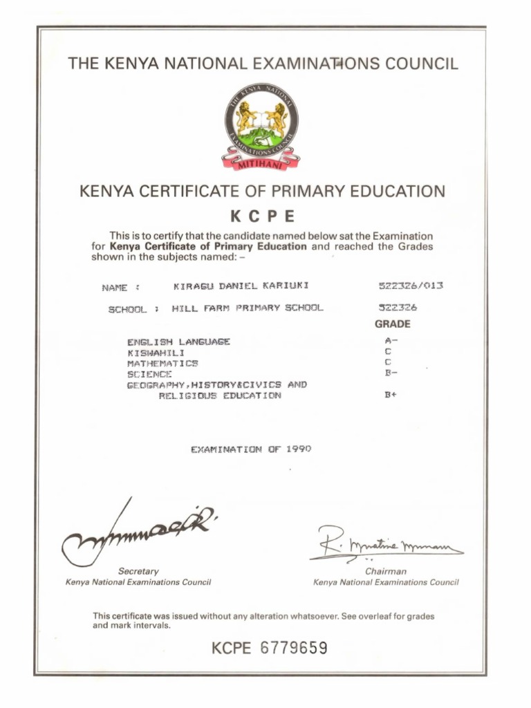 KCPE | PDF