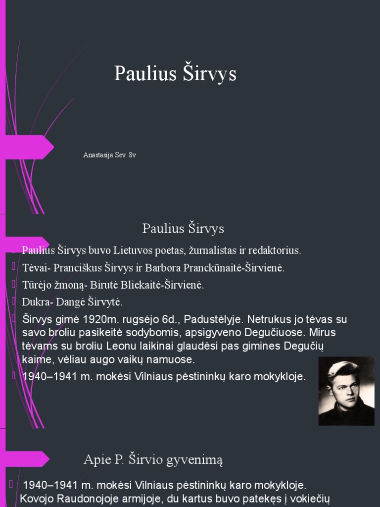 Paulius Sirvys | PDF