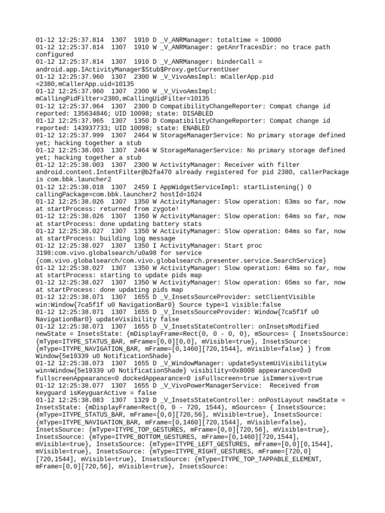 Analysis of Android System Logs Capturing Startup Process | PDF ...