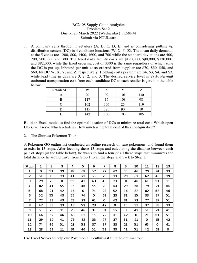 Problem Set 2 | PDF | Business | Business Process