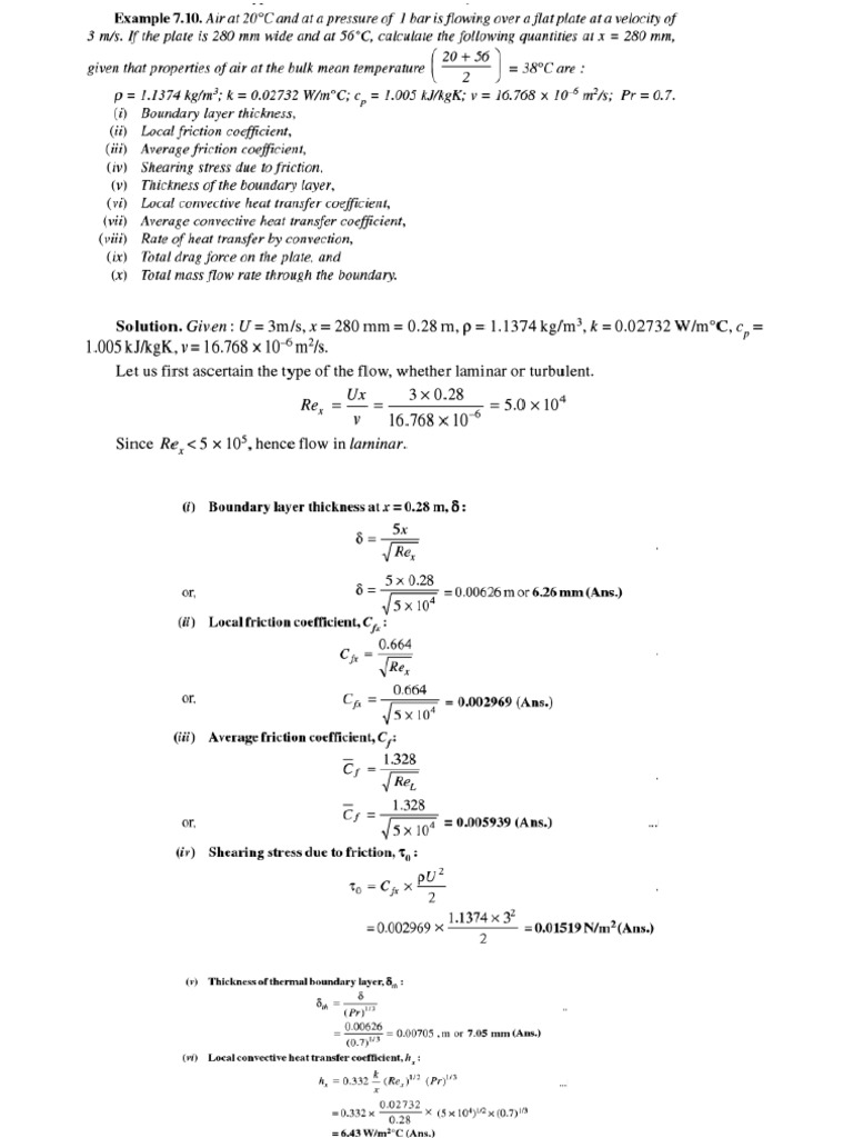Convection Heat Transfer Pdf