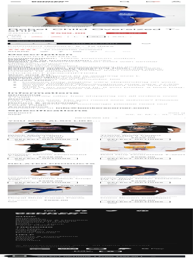 Rebel Child Oversized T-Shirt - Bonkers Corner | PDF | T Shirt | Clothing