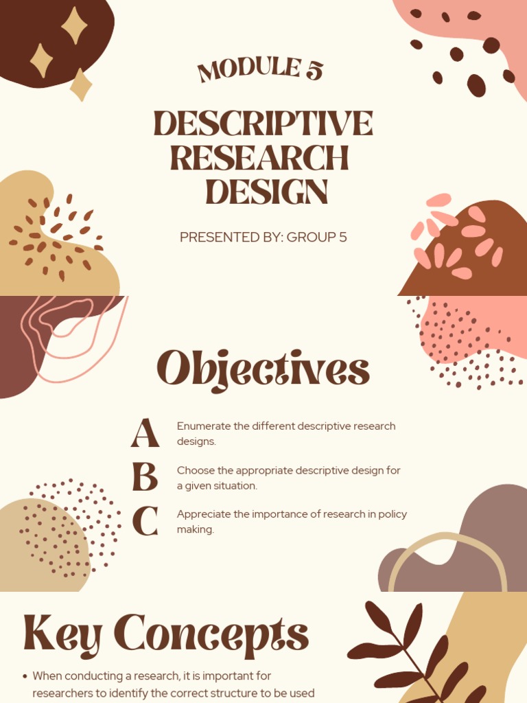 Module 5 Descriptive Research Design | PDF | Research Design | Survey ...
