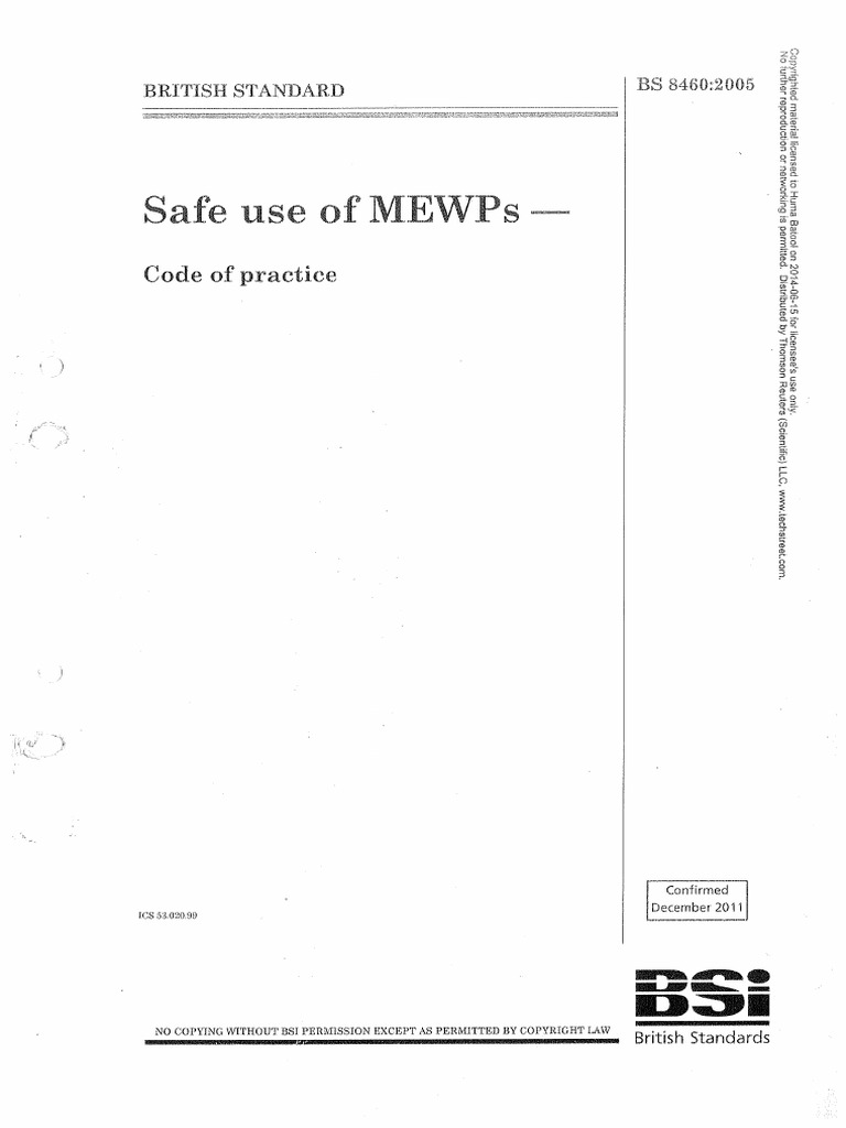 BS 8460 2005 | PDF