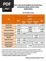Topes Procedimientos de Selección 2024 PDF | PDF | Gobierno