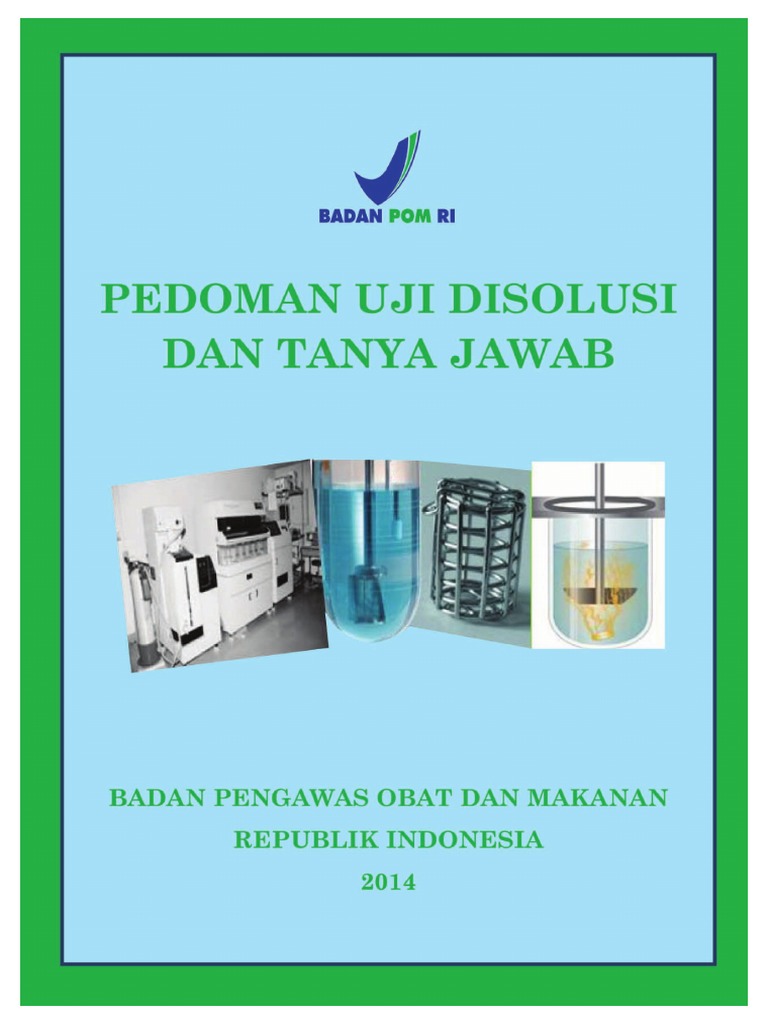 Pedoman Uji Disolusi Tablet Parasetamol | PDF