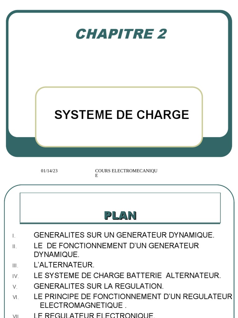 Système de Charge | PDF | Générateur électrique | Redresseur