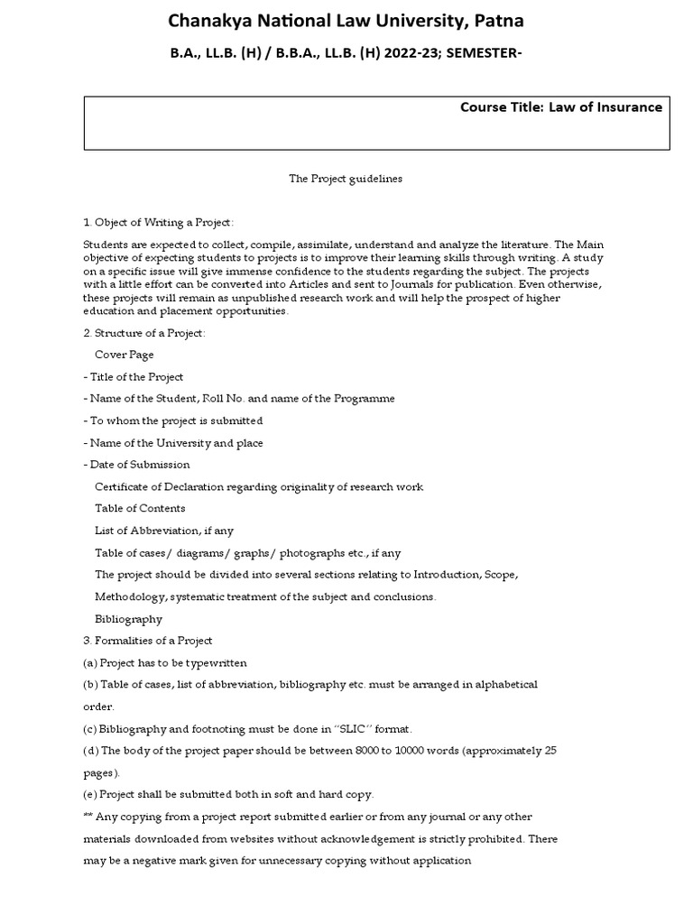 8th Semester 2023 Insurance - Project List | PDF | Insurance ...