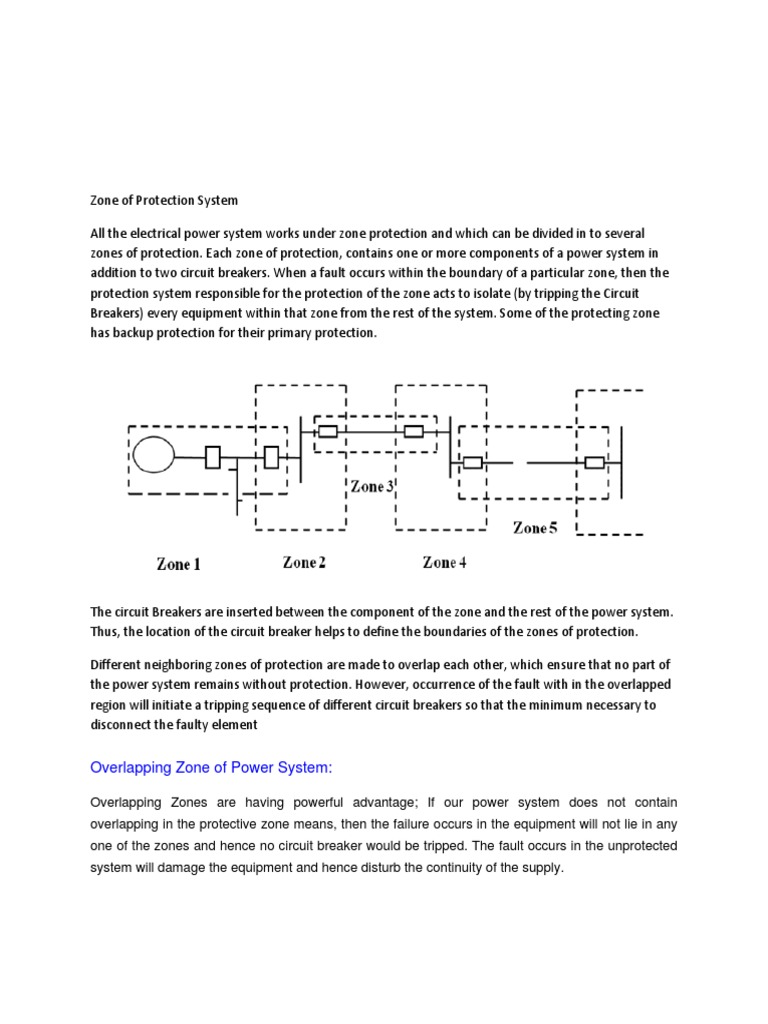 Zones of Protection in Power Systems | PDF | Relay | Direct Current