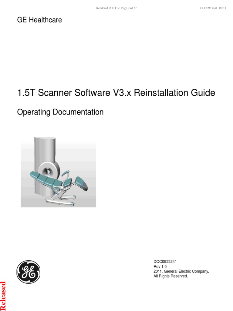 1.5T Scanner Software V3.x Reinstallation Guide Operating Documentation ...